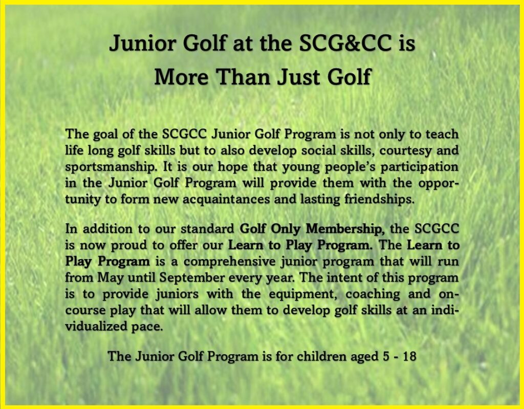 Junior Golf - Sunshine Coast Golf & Country Club